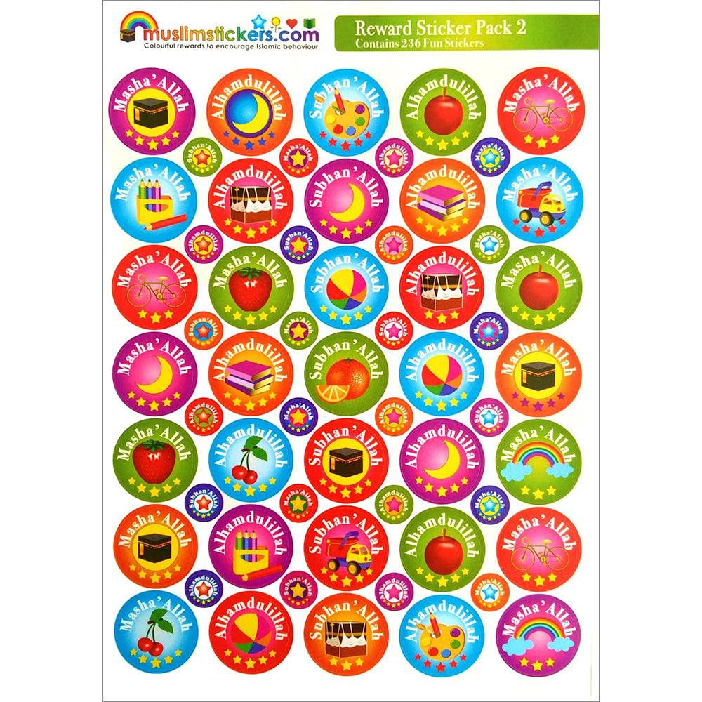 English Reward Sticker Pack 2 (Contains 236 Fun Stickers): Noorart