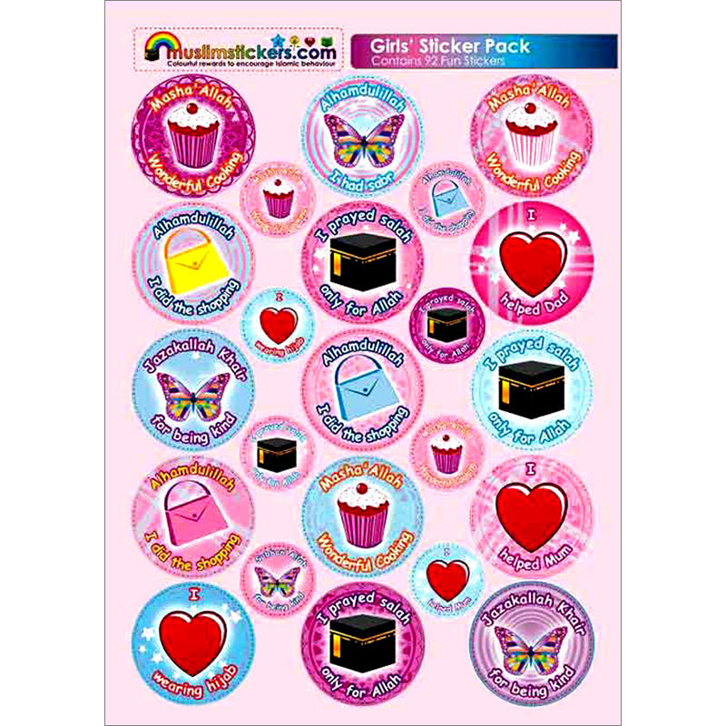 Girls' Sticker Pack (92 stickers): Noorart