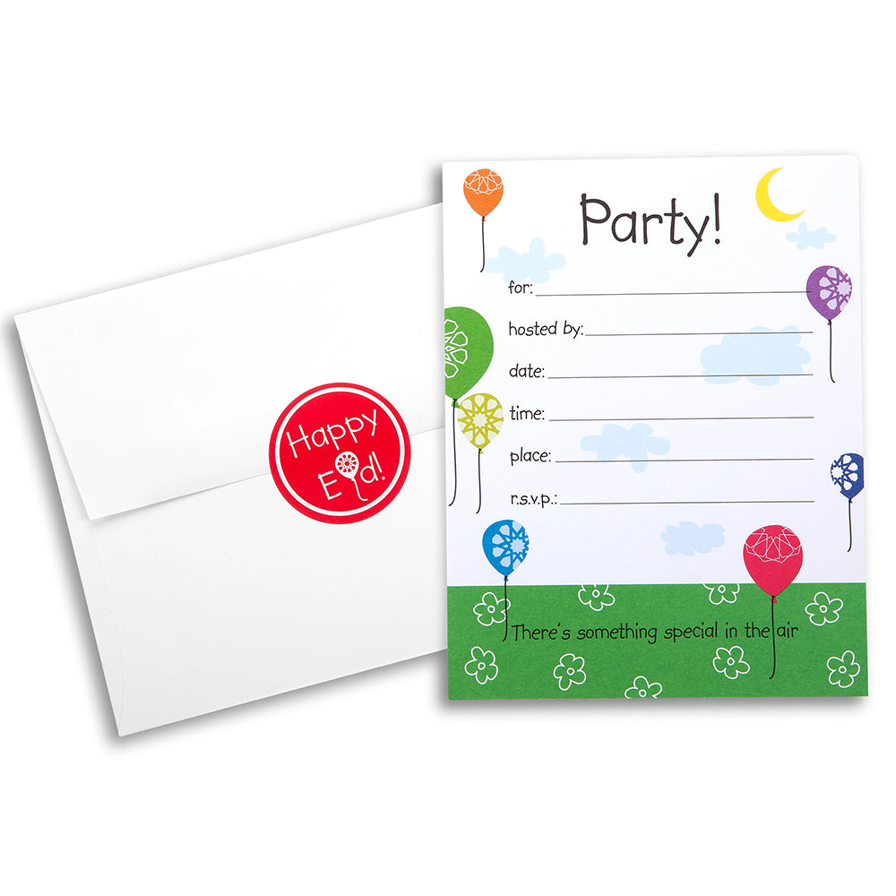 Flying High Party Invitation: Silver Envelope, LLC: Greeting Card: Noorart